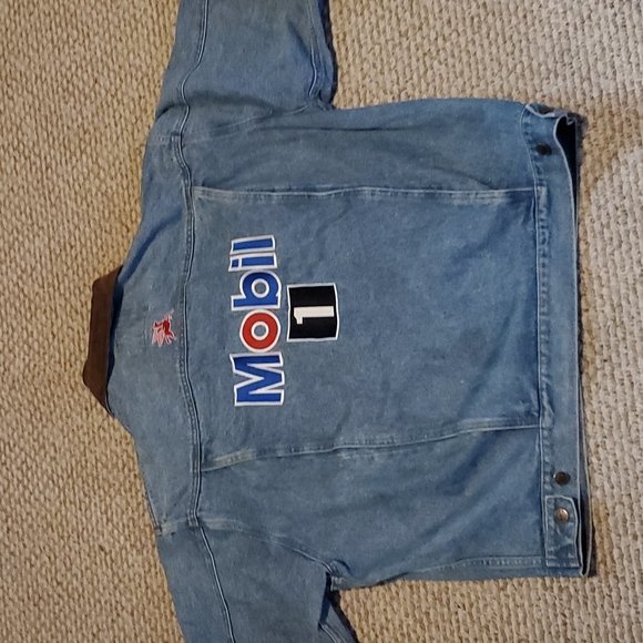 Canada Sportswear | Jackets & Coats | Mobil Racing Denim Jacket | Poshmark